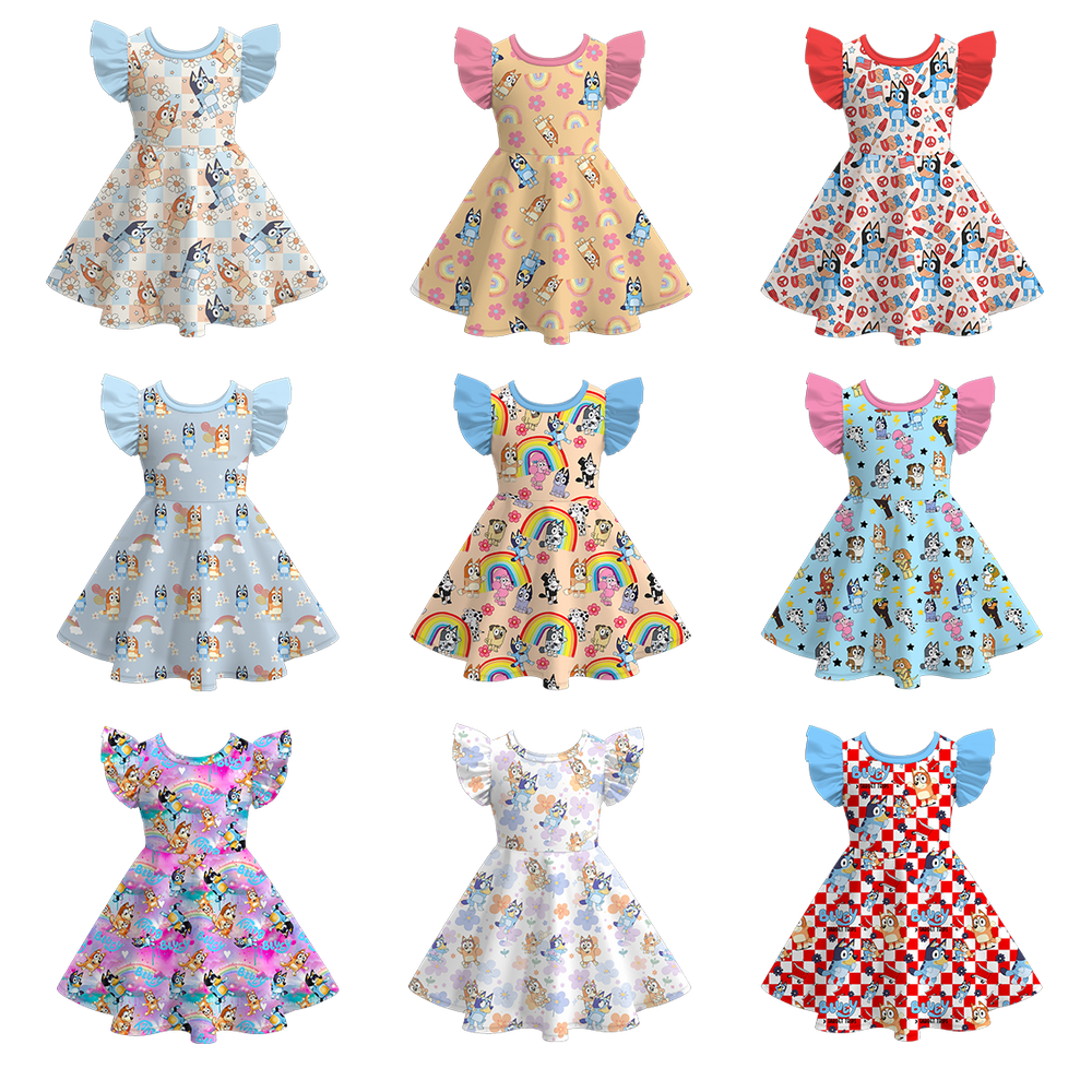 （Pre Order）Cartoon Character Ruffles Dress
