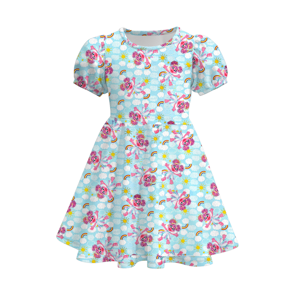 （Pre Order）Girls Cute Cartoon Print Dress