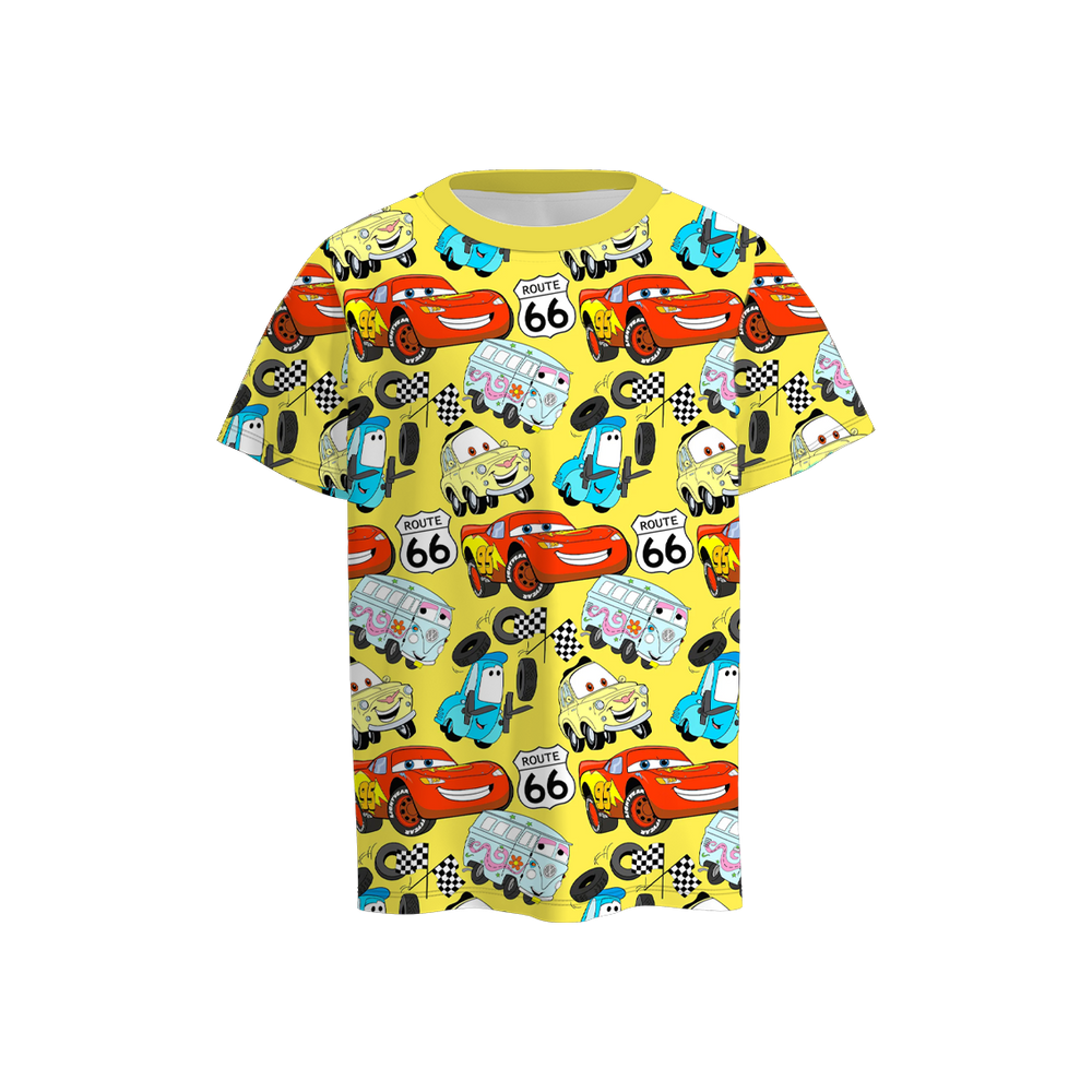 （Pre Order）Boys Summer Cars Pixar Print Shirt