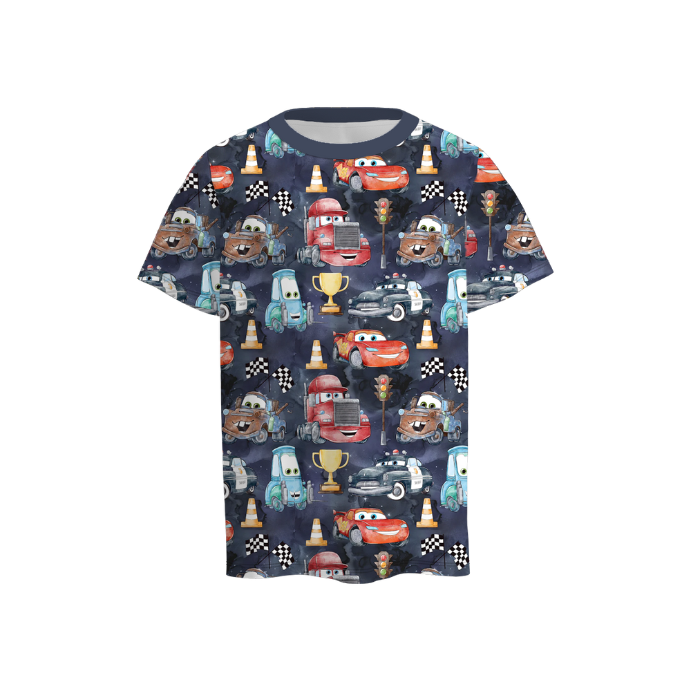 （Pre Order）Boys Summer Cars Pixar Print Shirt