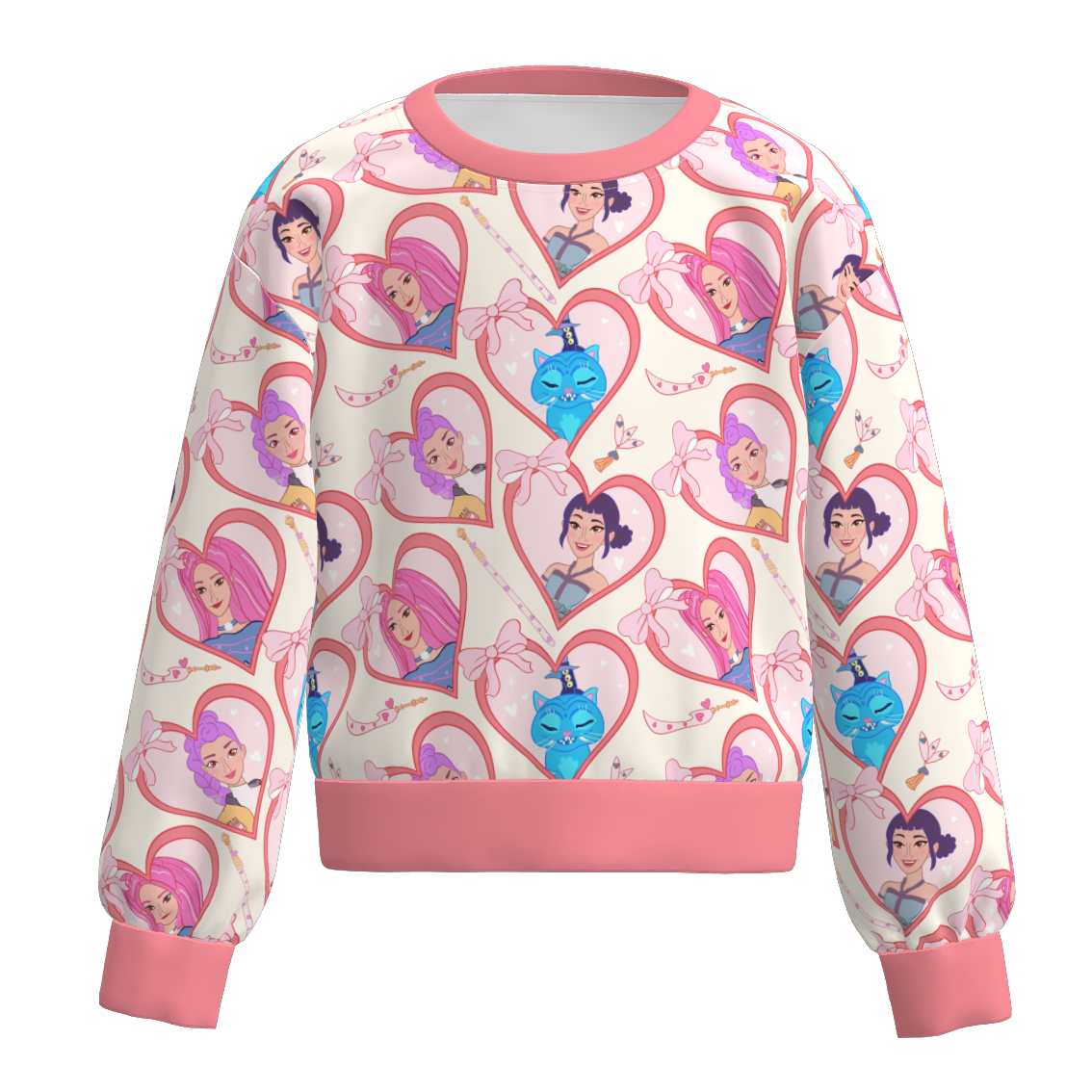 （Pre Order）Girls Spring&Summer Movie Character Print Sweatshirt